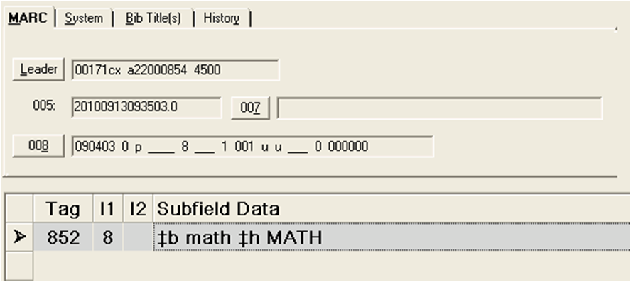 Math Library cataloguing (Tulane Cataloging)