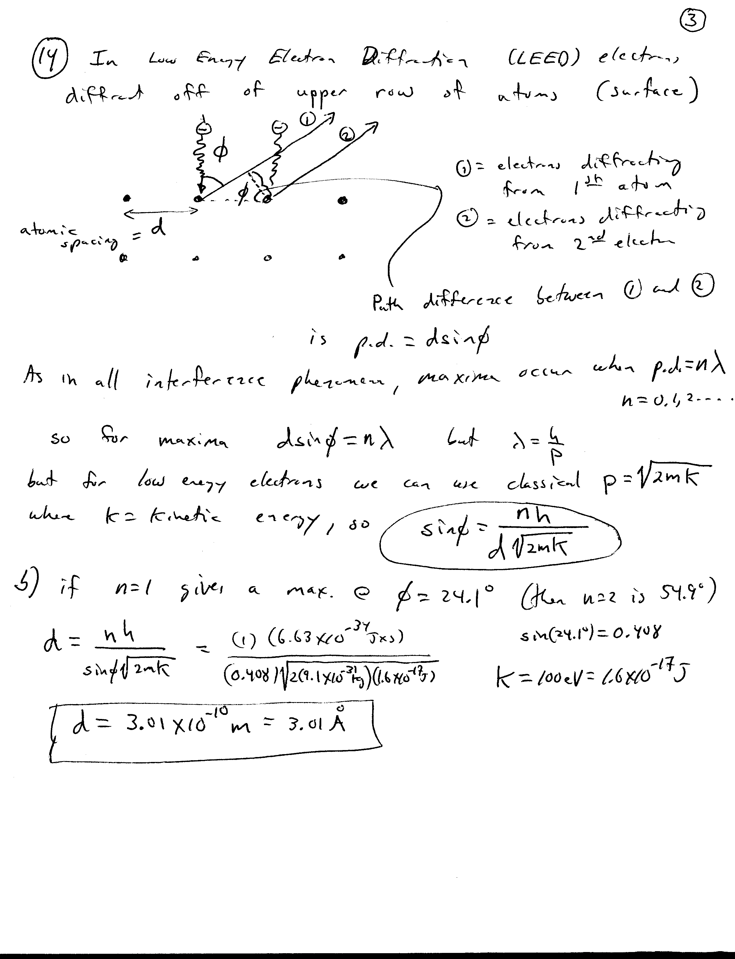 Chapter 3 Solutions for PH235