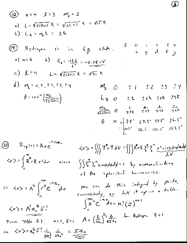 Chapter 7 Solutions for PH235